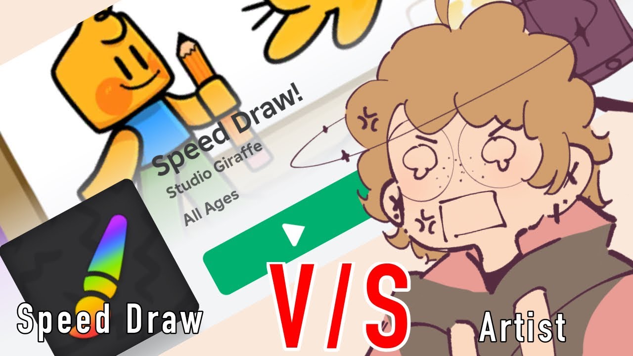 Artist tries speed draw for the first time (and gets humbled) - YouTube