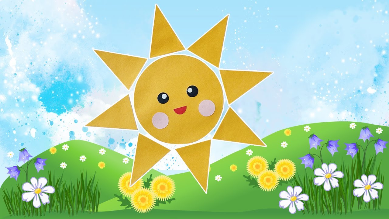 Basic Shaped Sun🌞|Learn how to use Basic shapes to make a Sun for ...