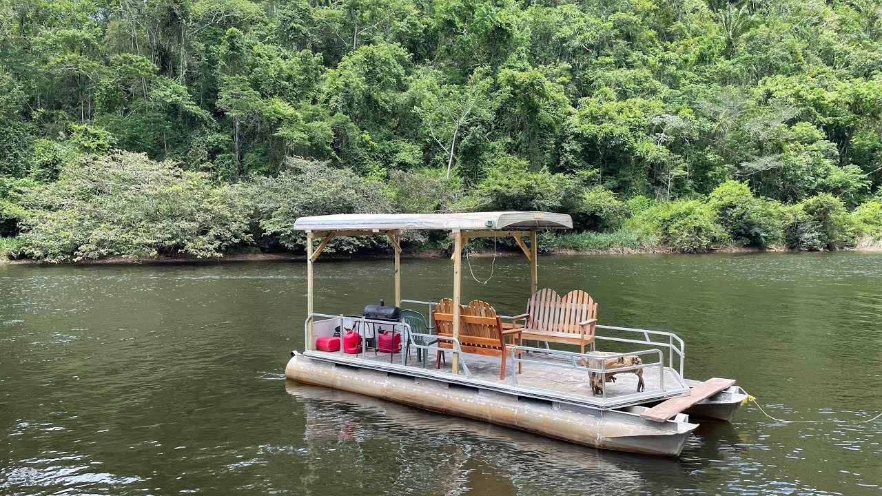 Jungle Pontoon Waterfall Adventure tour, San Ignacio, Belize - YouTube