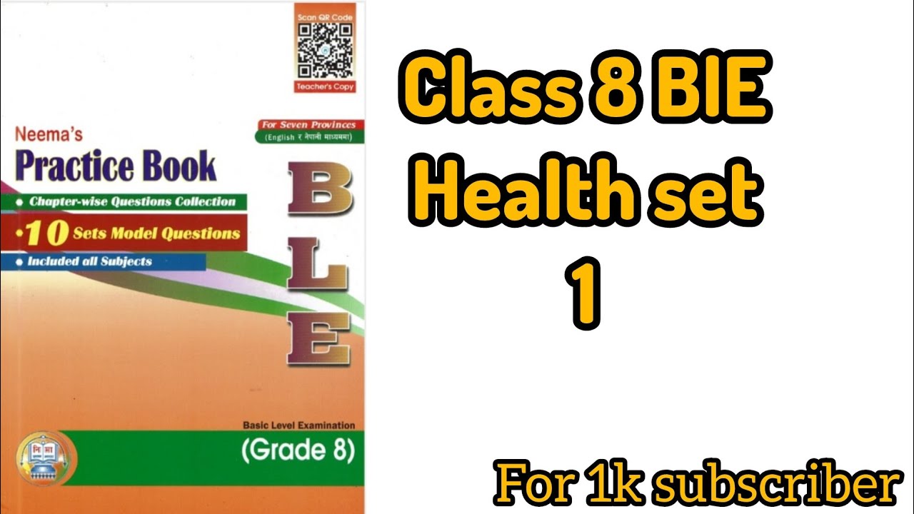 class 8 BlE health set 1 - YouTube