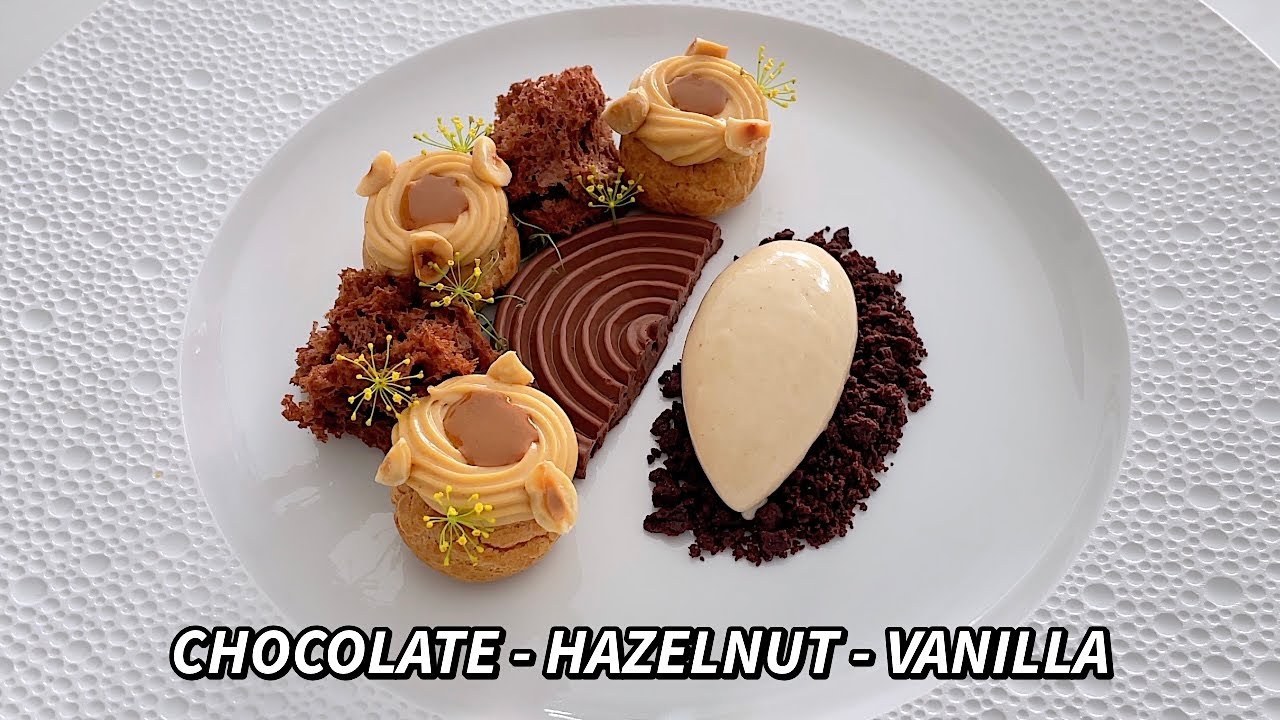 MICHELIN STAR Chocolate Hazelnut Dessert with Vanilla - Fine Dining ...