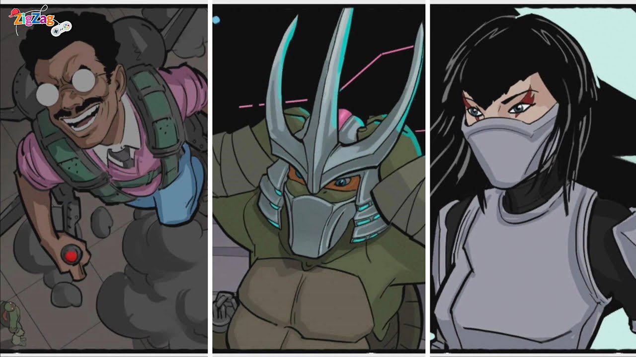TMNT Out of the Shadows | All Bosses Fight + End Cutscenes ...