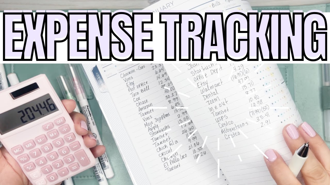 EXPENSE TRACKING IN MY BUDGET PLANNER - YouTube