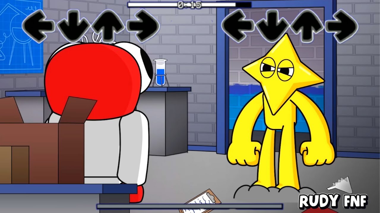 FNF Rainbow Friends: The Golden Friend in Friday Night Funkin' be like ...