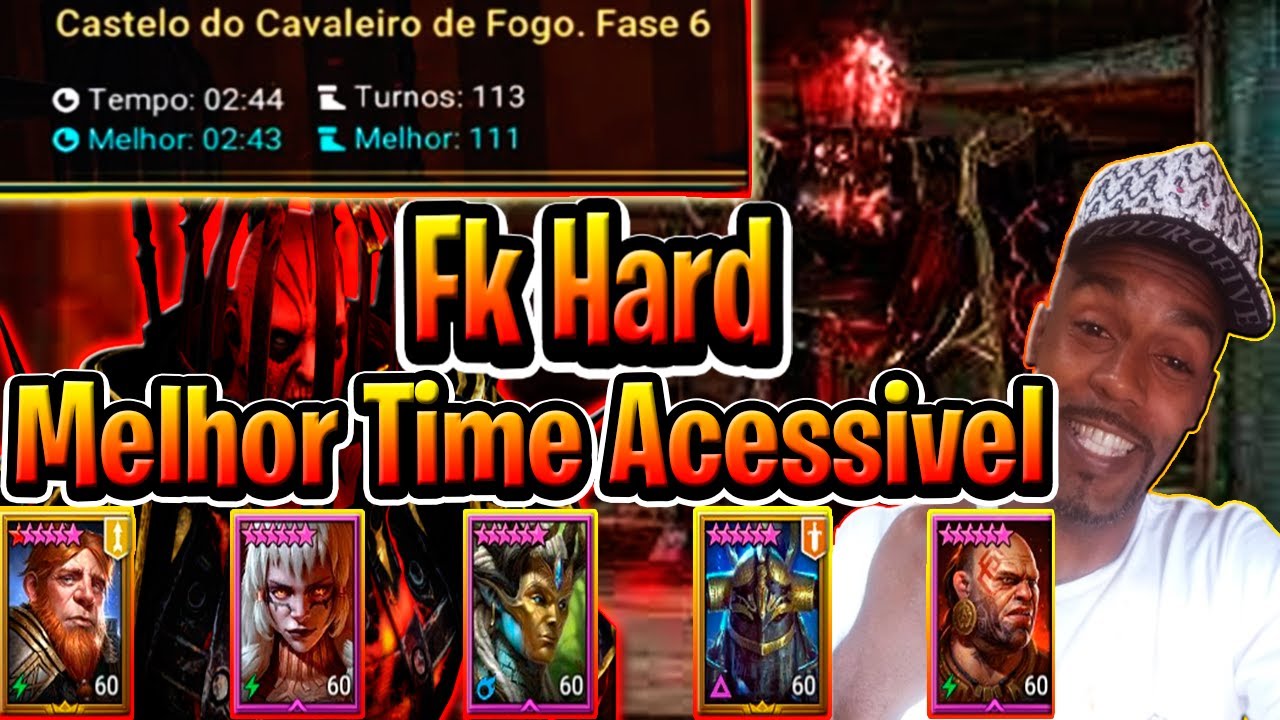FIRE KNIGHT HARD 6 | Time Acessível F2P | Raid shadow Legends - YouTube