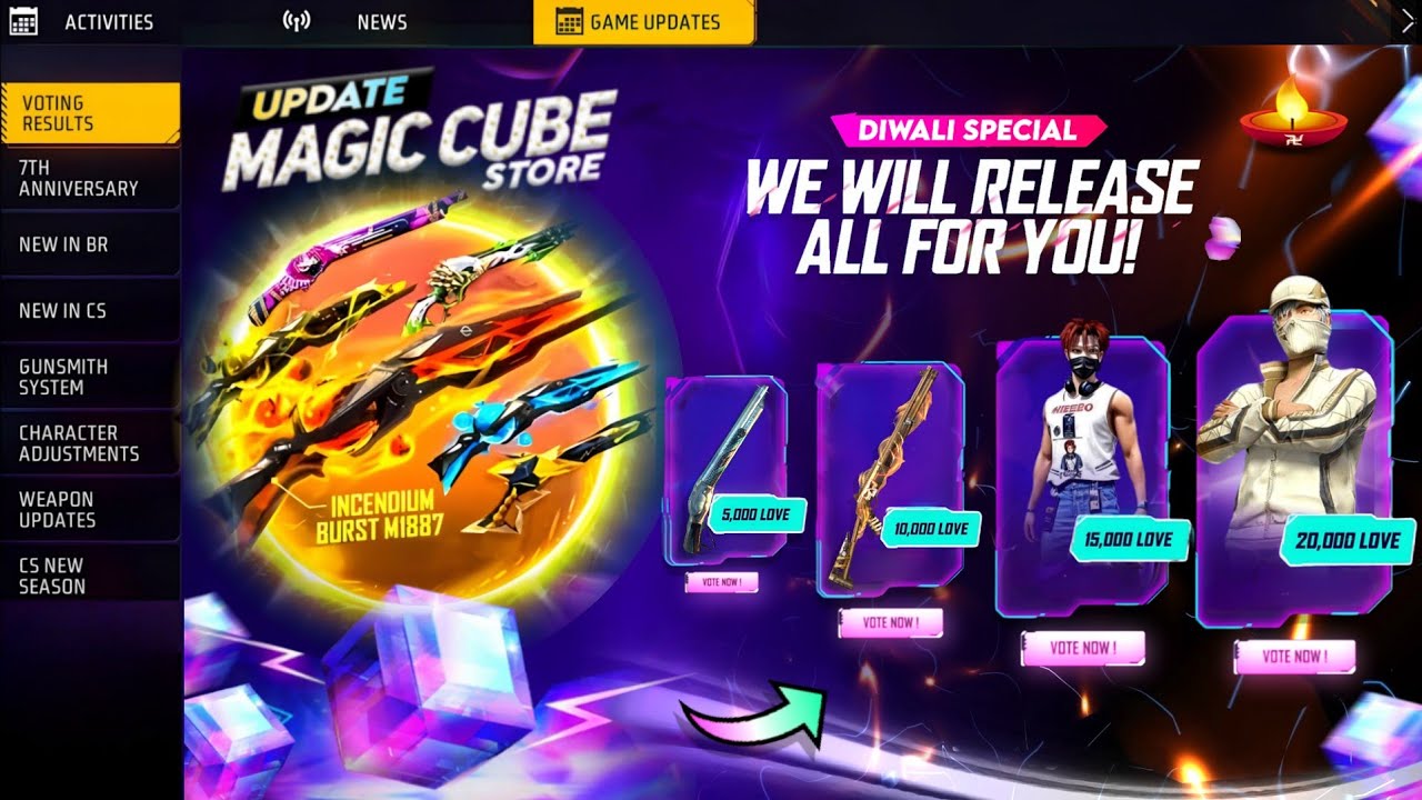MAGIC CUBE STORE UPDATE, NEXT MAGIC CUBE BUNDLE | FREE FIRE NEW EVENT | FF NEW EVENT TODAY OB46 ...