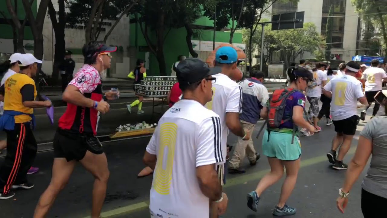 Maratón Ciudad de México 2018 Dinosaurio T-Rex Botarga CDMX - YouTube