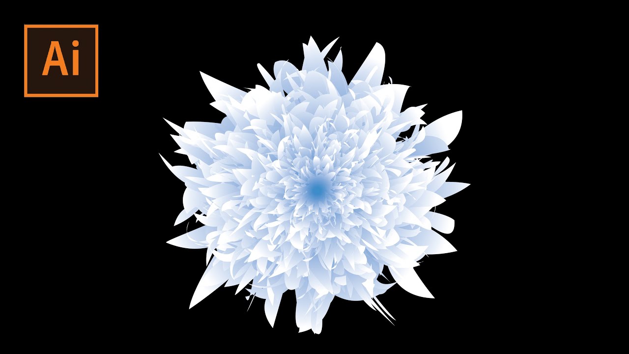 Create Simple Flower Shapes | How To Create Vector in Illustrator Using ...