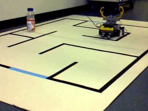 Design of Maze Solving and Bottle Finding Robot