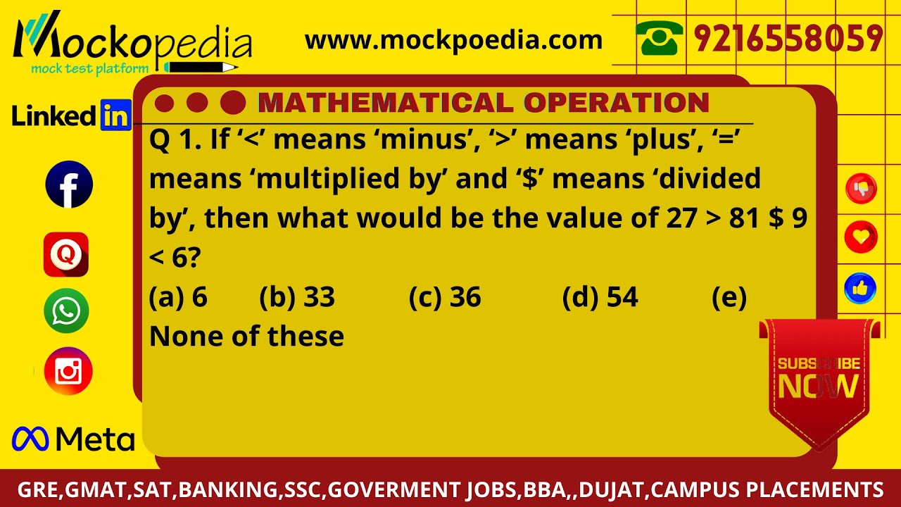 Q1- If ‘less then’ means ‘minus’, ‘greater then’ means ‘plus ...