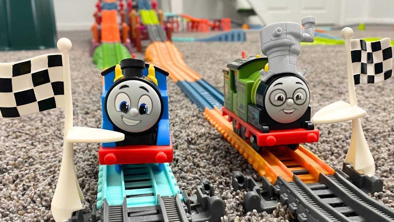 Upgraded FAST Thomas & Friend Train RACES! All Engines Go - YouTube