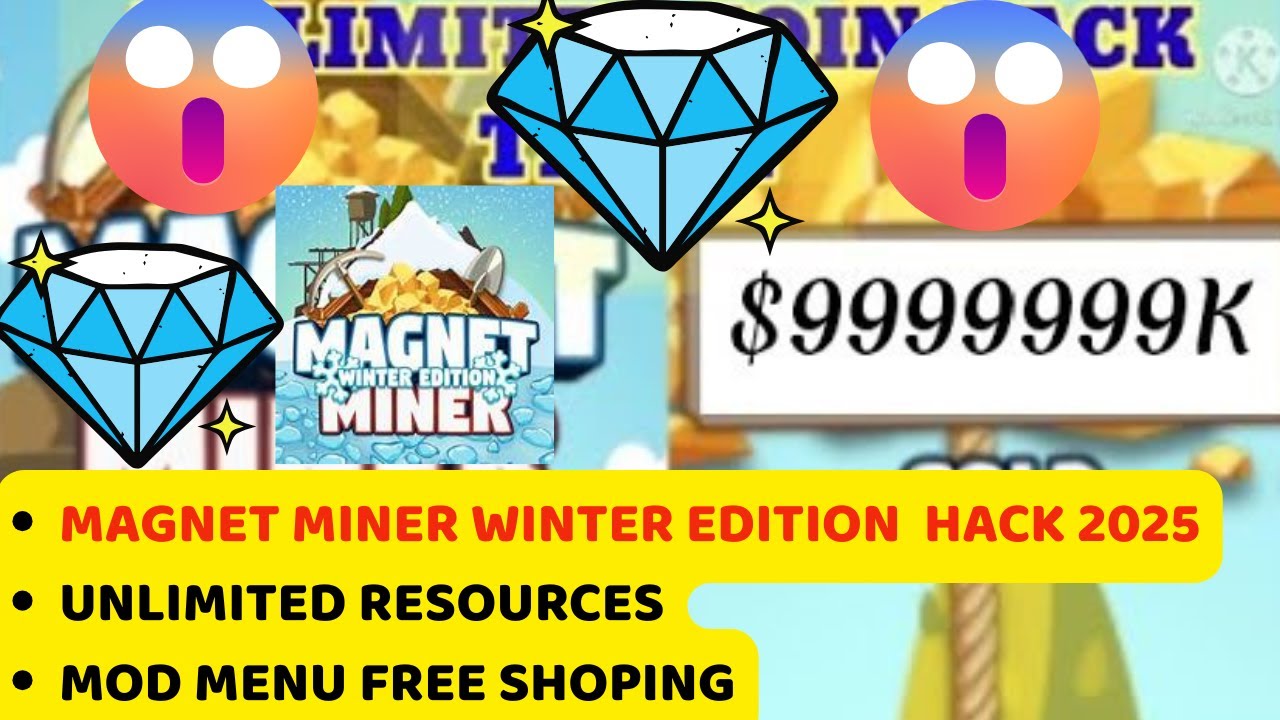 Magnet Miner Winter Edition GAME FREE 999K COINS IOS/ANDROID 2025 - YouTube