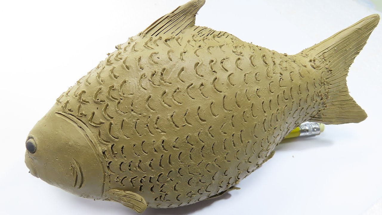 Craft clay fish create Chpen Fish using clay build to fish get nice # ...