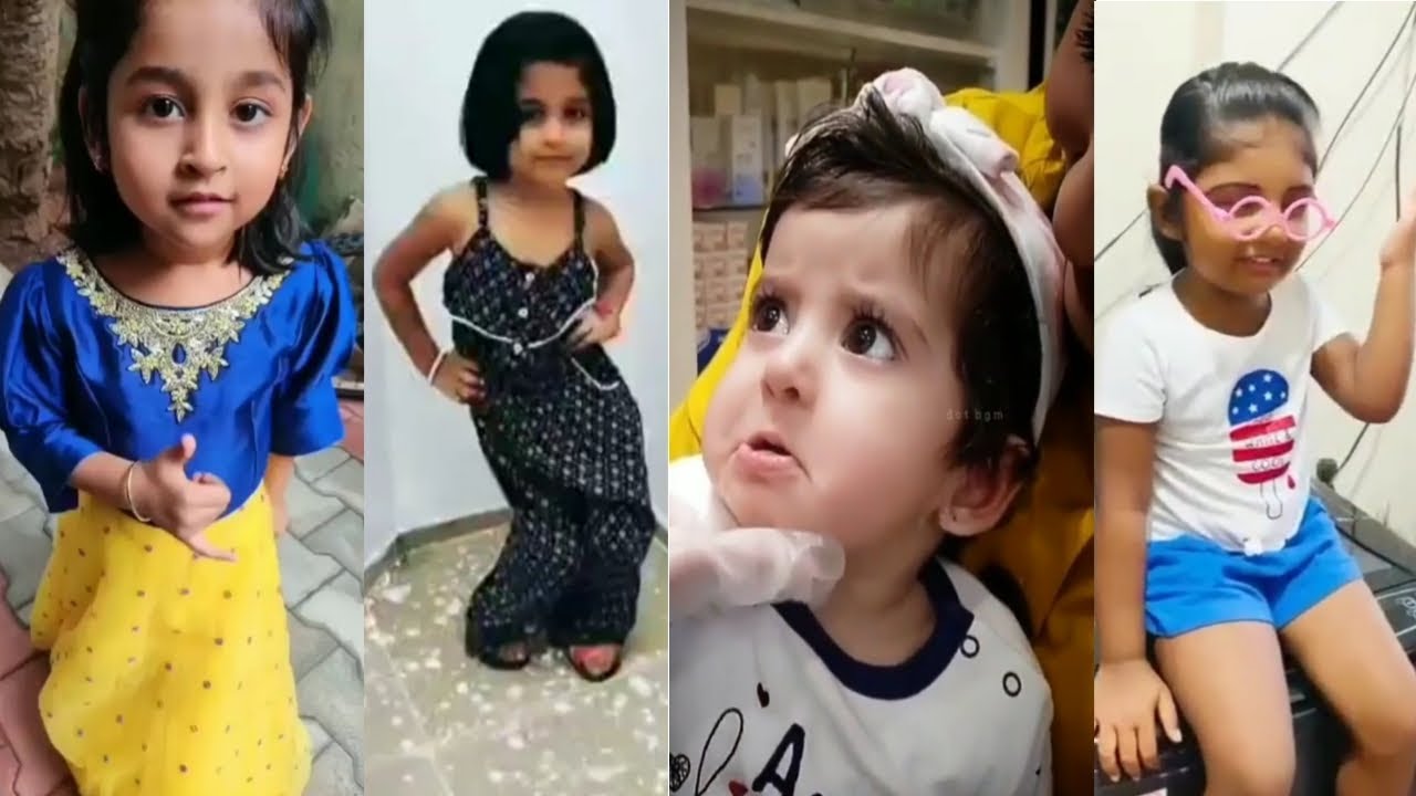 Cute😘children's👨‍ ️‍💋‍👨tiktok video collection |சுட்டி குழந்தை டிக்டாக் ...