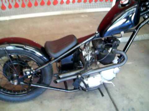Triumph chopper digger bobber - YouTube