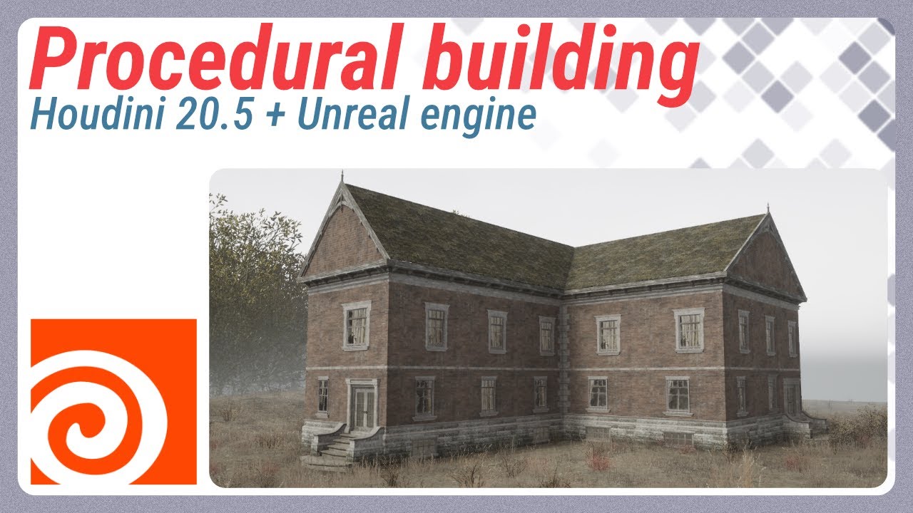 Procedural building from modules in Houdini 20.5/21.0, Unreal Engine tutorial - YouTube
