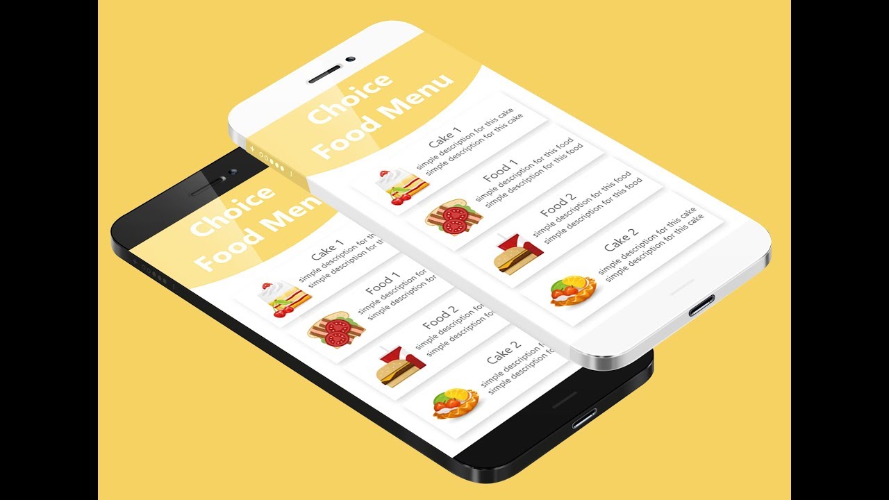 Design Choice food Menu app in adobe Xd - YouTube
