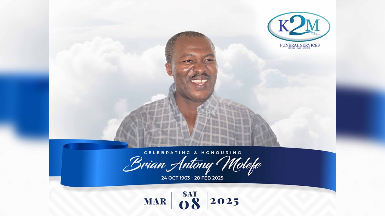 Funeral Service of the late Brian Antony Molefe | 08 Mar 2025 - YouTube