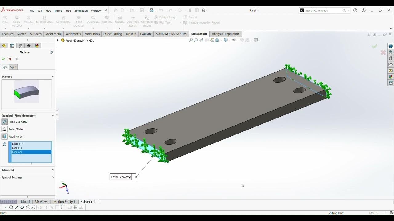 Solidworks Simulation | Static Simulation Study - YouTube