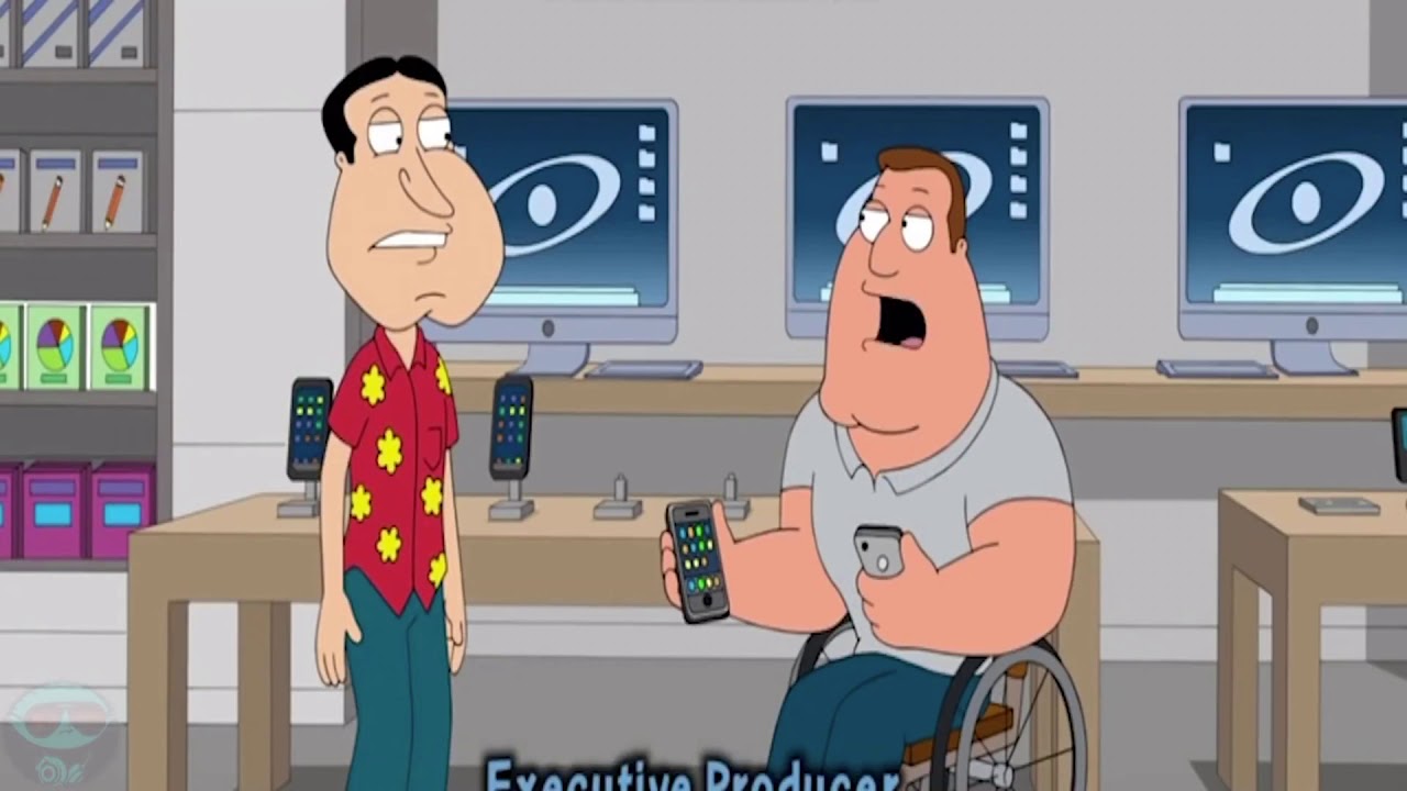 Quagmire doesn’t know how to use a computer - YouTube