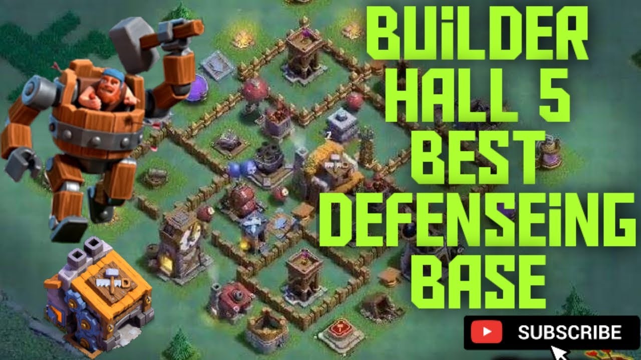 Best builder base 5 defending base🎯🎯 - YouTube