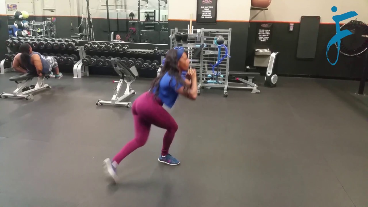 Curtsy jumps - YouTube