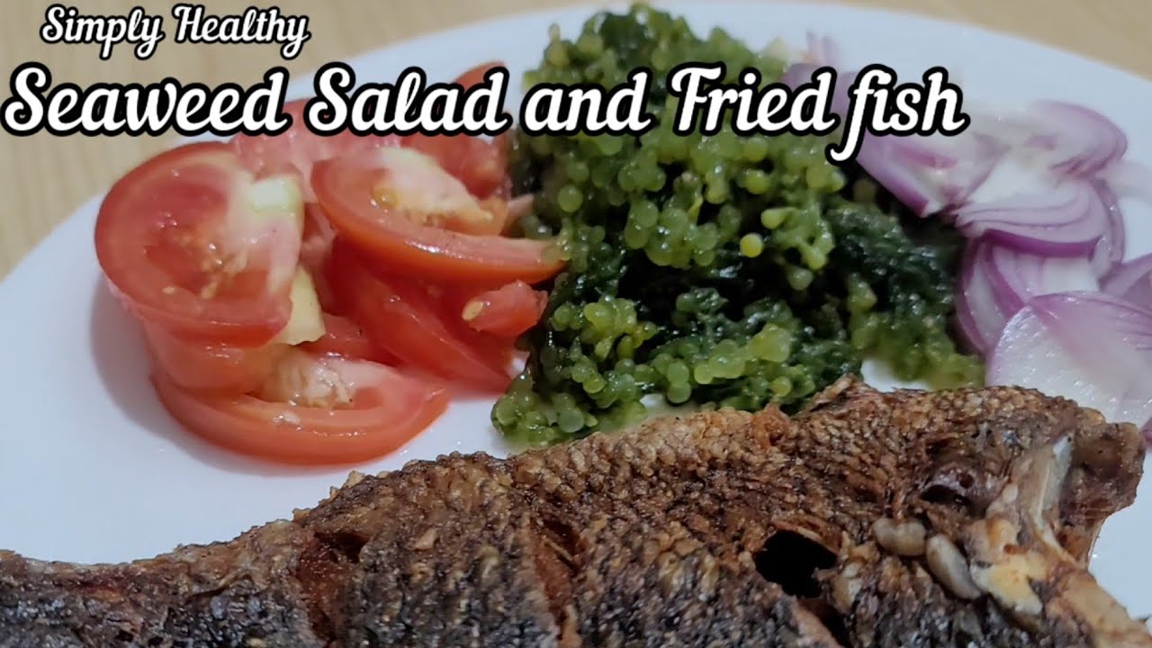 Lato/Arosep Seaweed Salad with Fried fish | Simple Filipino Salad ...