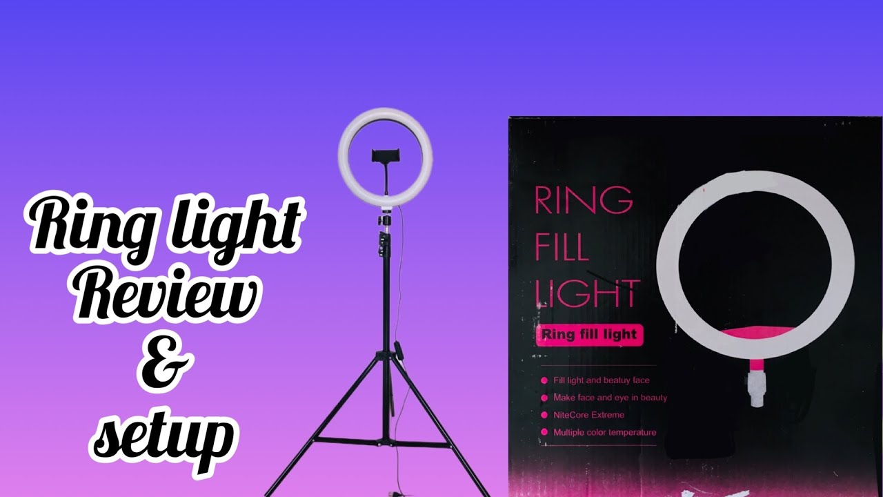 How To Setup Ring Light || Assemble || Review || With Stand || Under ...