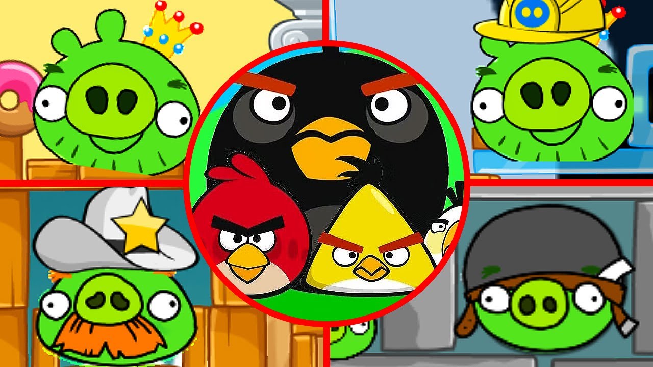 Angry Birds Powerful Edition - All Bosses (Boss Fight) - YouTube