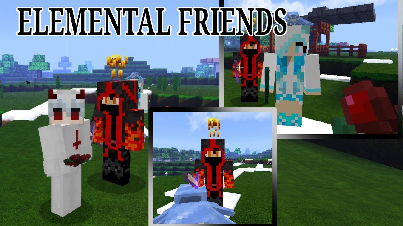 AMIGOS ADDON PARA MINECRAFT PE 1.14 (elemental-friends-addon ) - YouTube