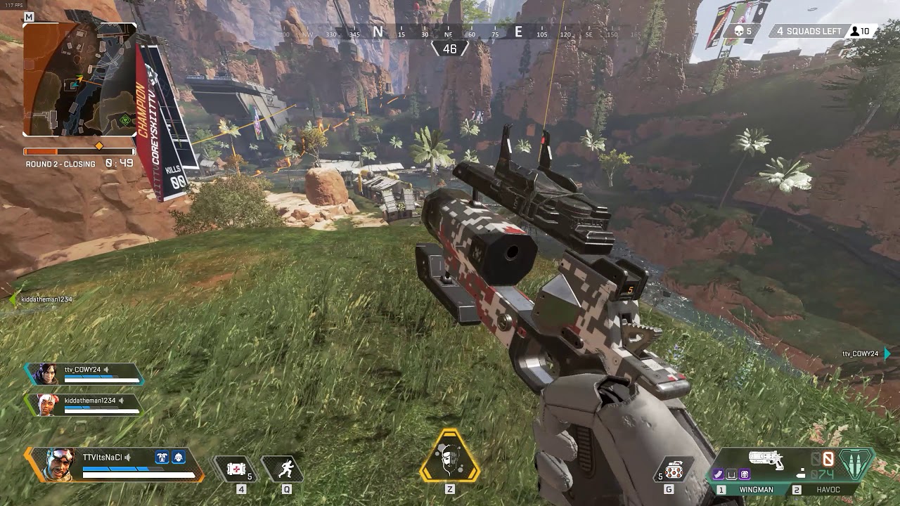 Apex Legends - Wingman Headshot Thru Smoke - YouTube