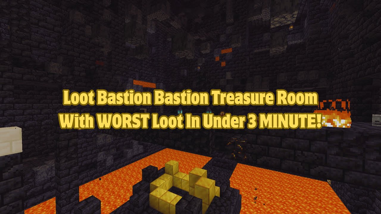 How To Loot Any Treasure Room Bastion With Only Sword And Pickaxe In ...