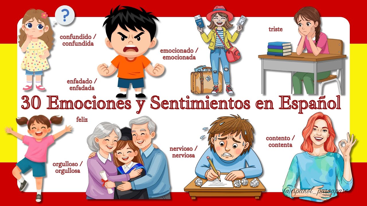 30 Emociones y Sentimientos en Español | Emotions and Feelings in ...