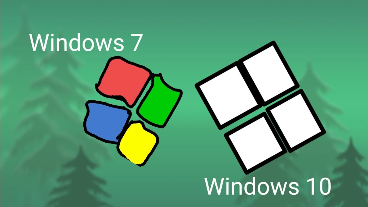 Windows 7 meets windows 10! - (Cartoon animation) - Mohab Khtab - YouTube