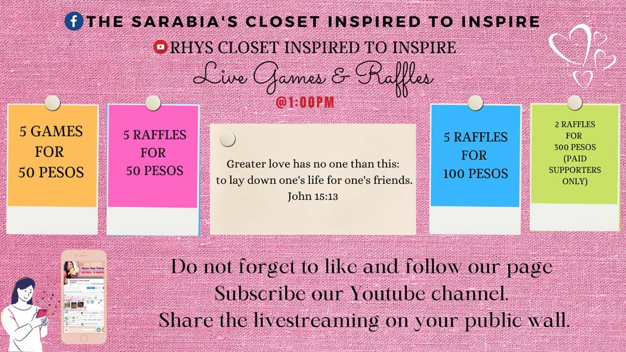 Live Games and Raffles plus 1 entry for our Cellphone Giveaway - YouTube