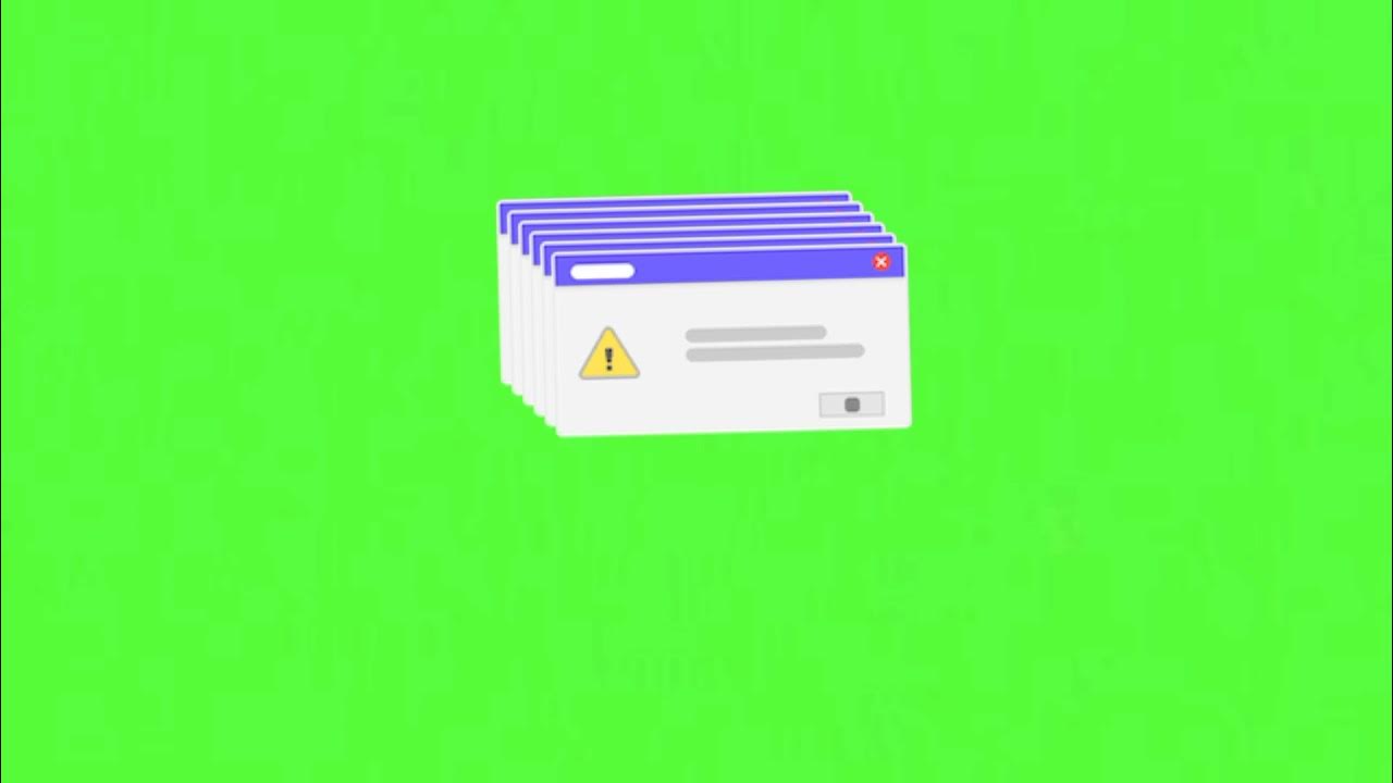 Window Error Green Screen - YouTube