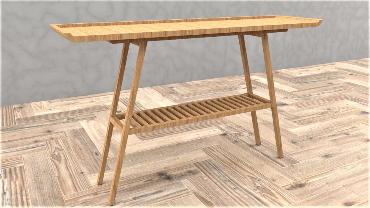 How to make Console Table in SketchUp - YouTube