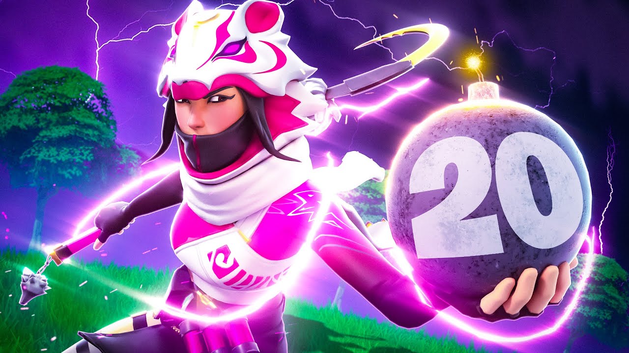 "VI 20 BOMB" Fortnite 3D Thumbnail Speedart - YouTube