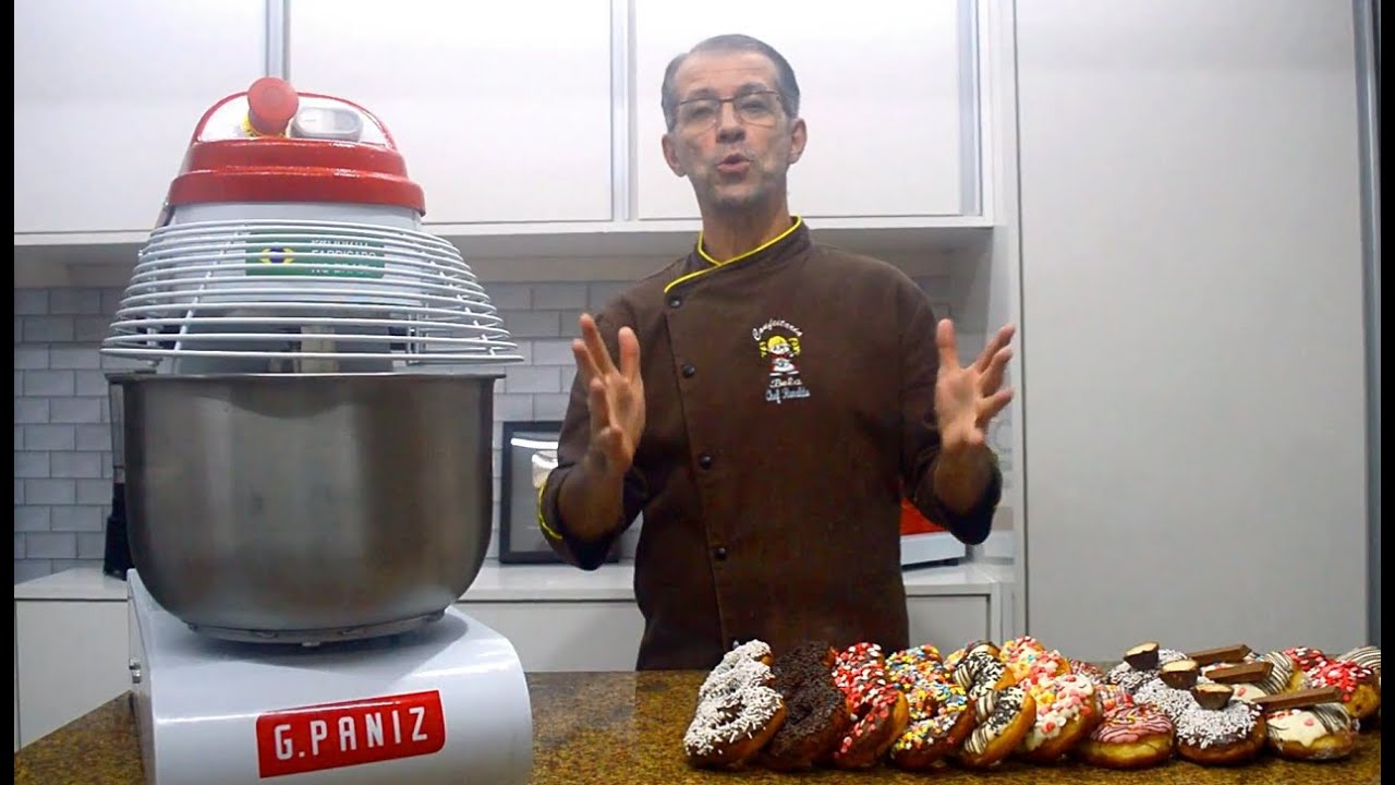 Receita de Donuts na amassadeira espiral com o Chef Ronaldo Zara - YouTube