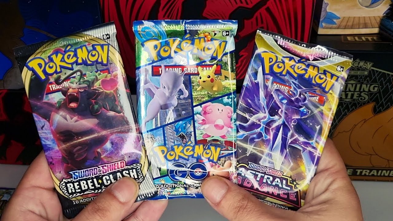 🍡Opening 3 Different Pokemon Packs | Opening Sword&Shield, Pokemon Go ...