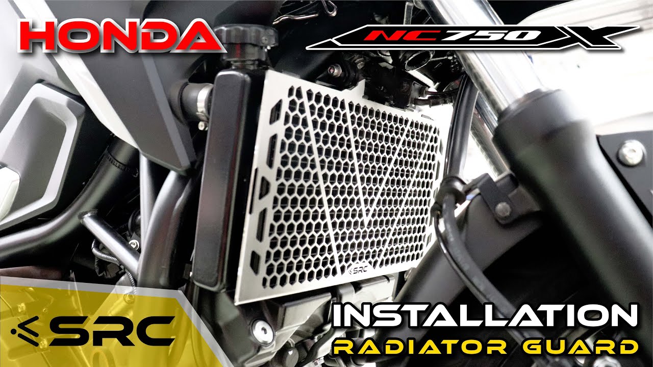 HONDA NC 750 X 2022 RADIATOR GUARD INSTALL - YouTube