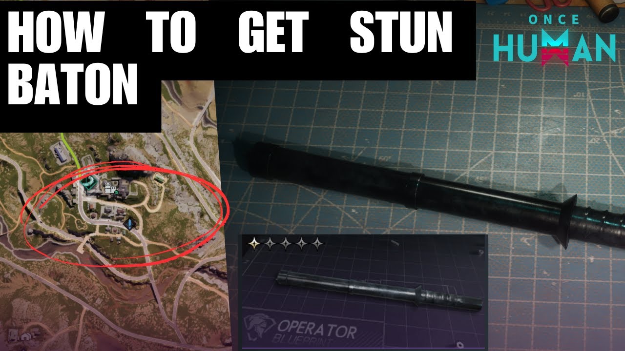 HOW TO GET STUN BATON BLUEPRINT FOR THE SECRET BOSS | Once Human - YouTube