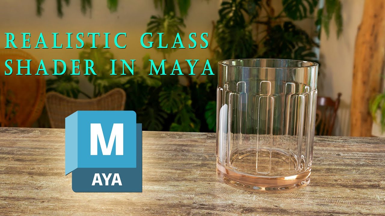 Realistic Glass Shader In Maya | Arnold Renderer | Maya Modeling ...
