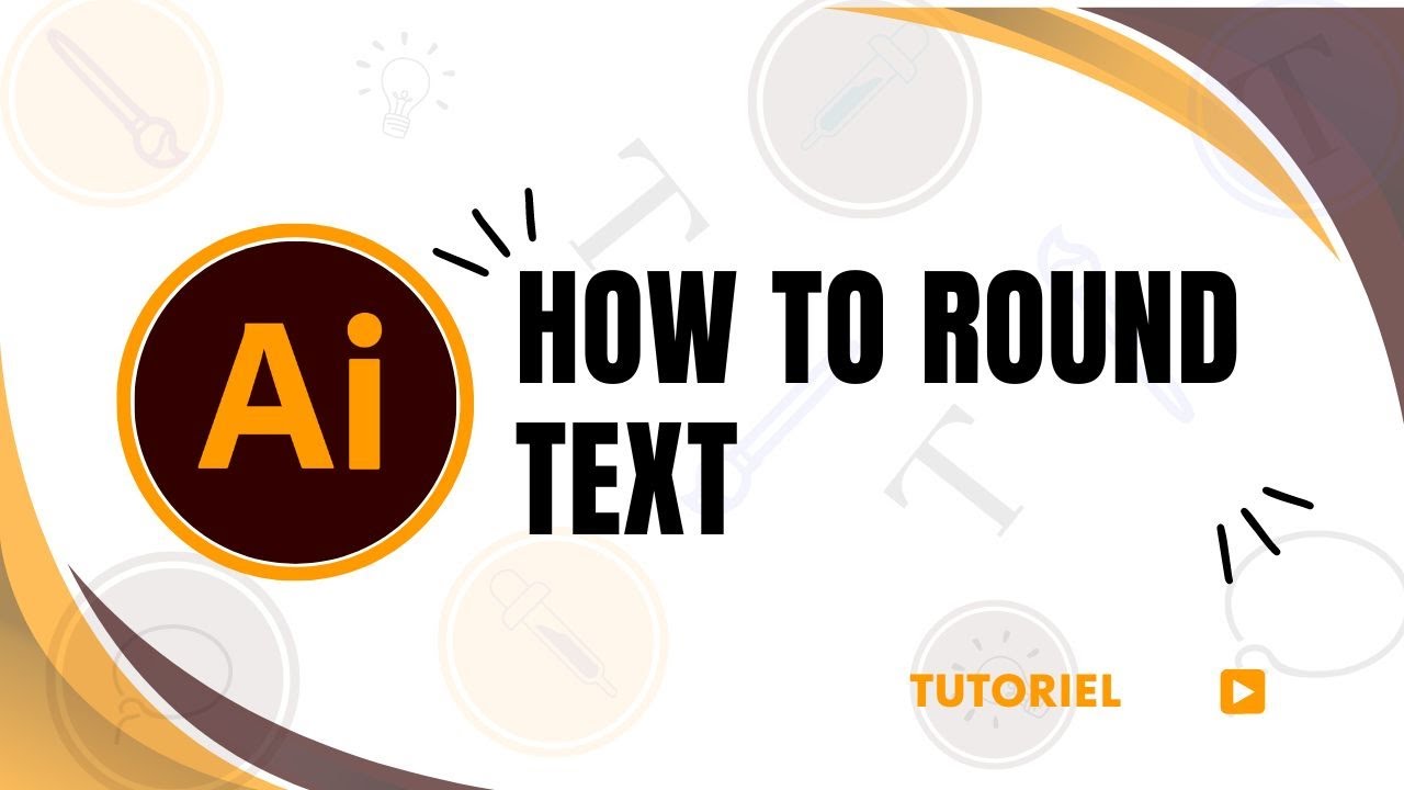 How to make round text in adobe Illustrator - YouTube