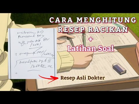 Cara menghitung RESEP RACIKAN Dokter 📚💊 belajar farmasi - YouTube