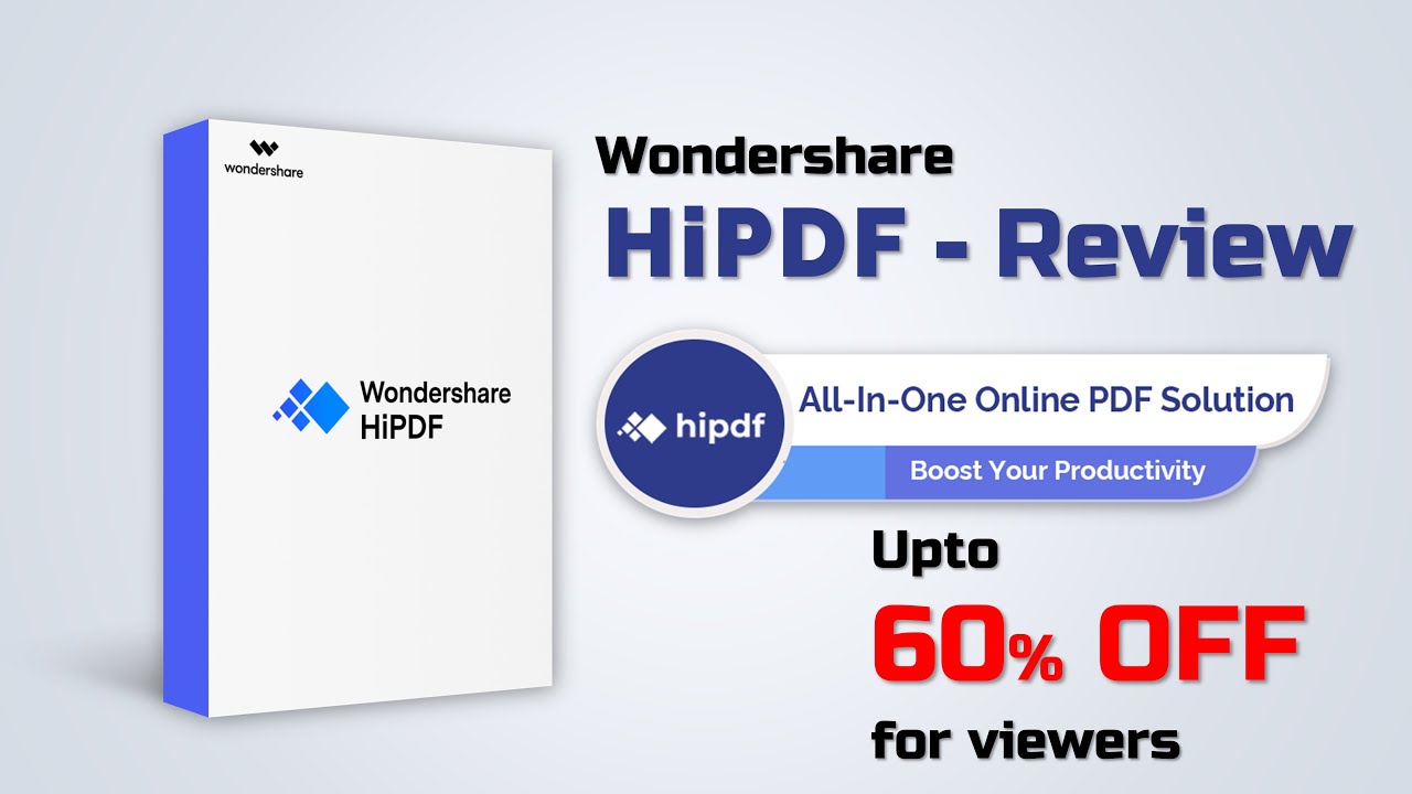 10.Wondershare HiPDF Review | All in one PDF solution | Online PDF editing tool | Online OCR ...