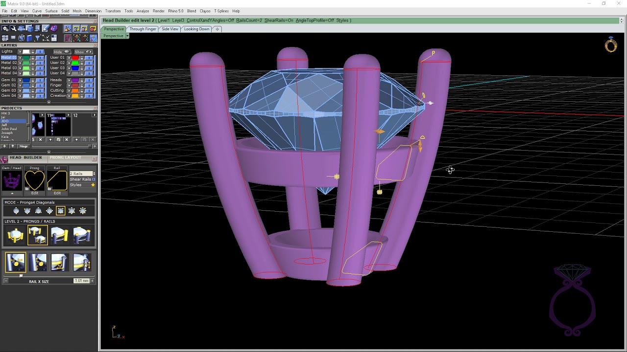 Matrix Setting Part 3 Head Builder Match Attributes - YouTube
