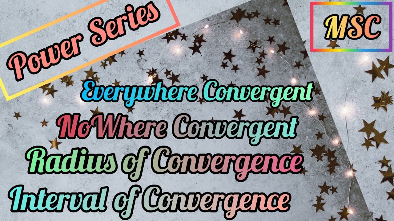 Power Series | Radius of convergence |Mathematical Analysis - YouTube