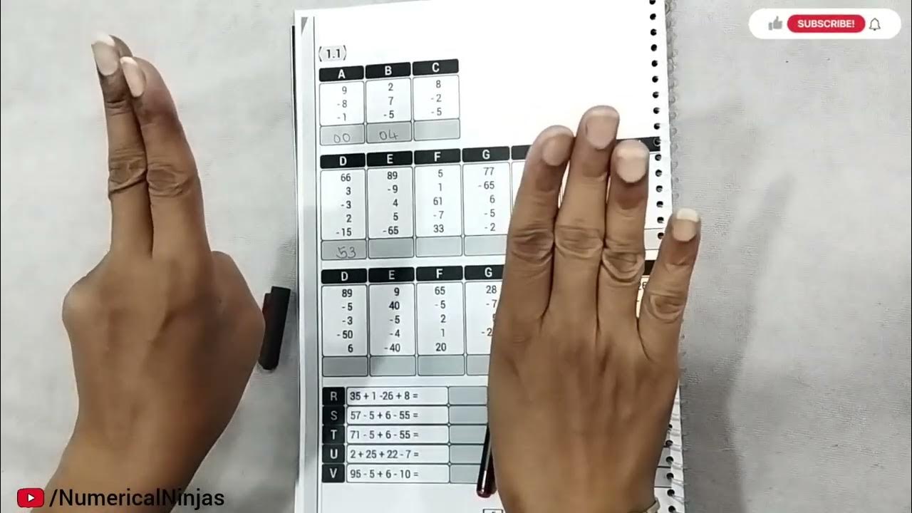 Practice sums of Basic Finger Math | EPISODE 3 | NUMERICAL NINJAS - YouTube