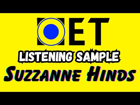 Suzzane Hinds OET listening sample | Oet online classroom